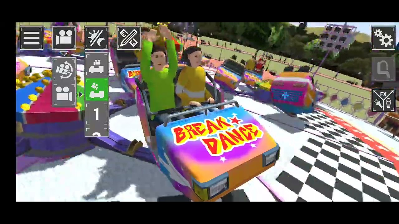 break dance ride 🎢 theme park simulator part2 android gameplay - YouTube