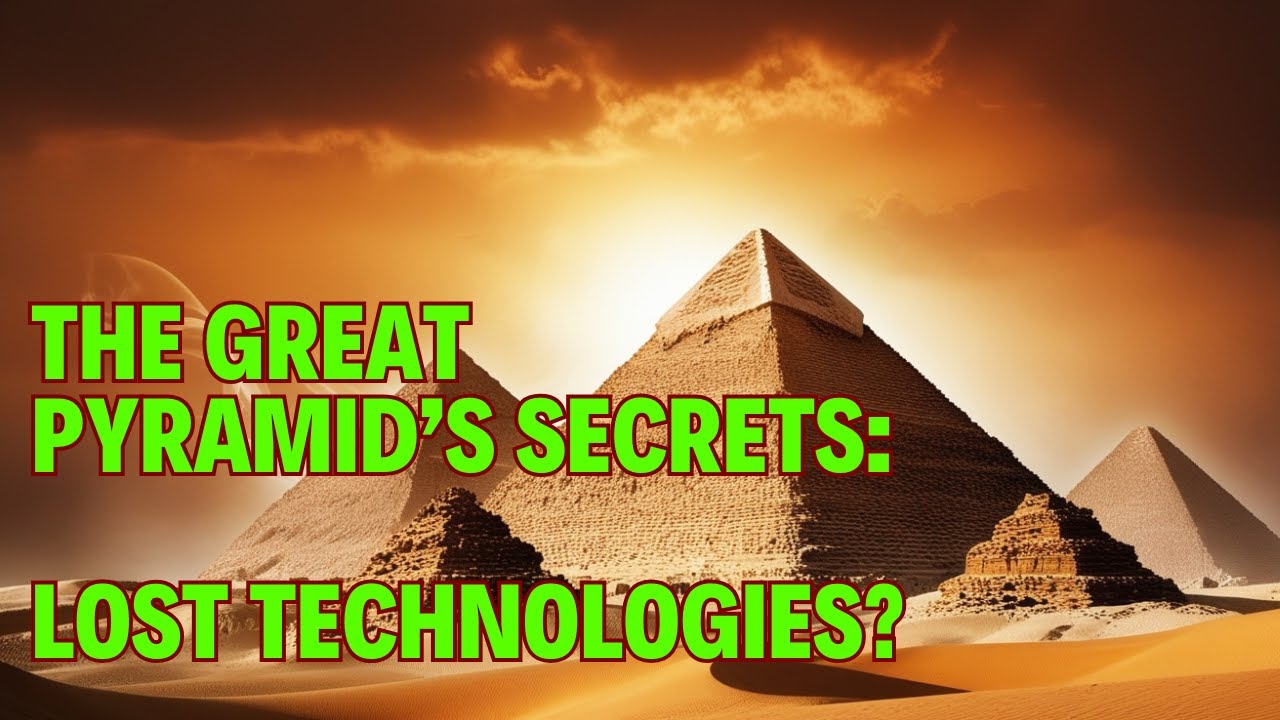 The Great Pyramid’s Secrets: Lost Technologies? - YouTube