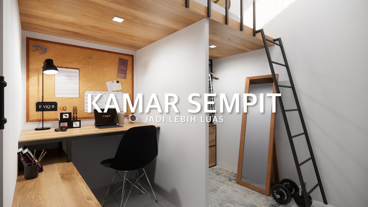 SEMPIT TAPI LUAS! Penataan kamar ukuran 2x2,5 meter dengan tempat tidur tingkat - YouTube
