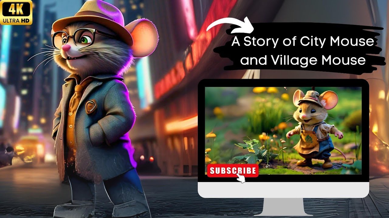 City Mouse and Country Mouse | Best Cartoon Movies| Hindi Anime Stories ...