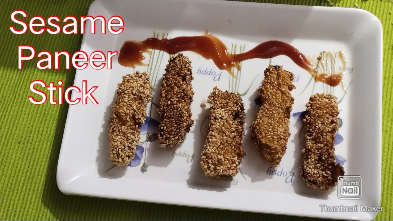 Sesame (til) Paneer Finger | Quick & Easy Evening Snacks | paneer ...