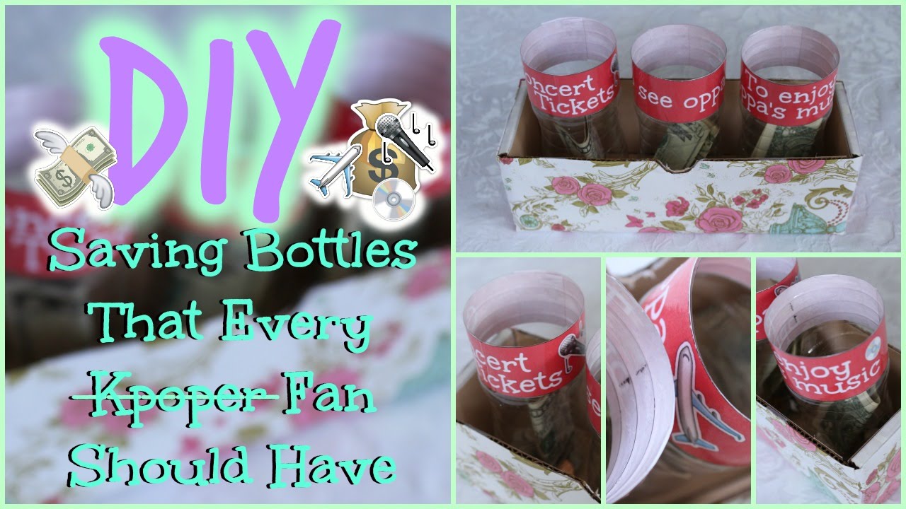 DIY | Saving Bottles That Every Fan Should Have | Kpop Crafts - YouTube