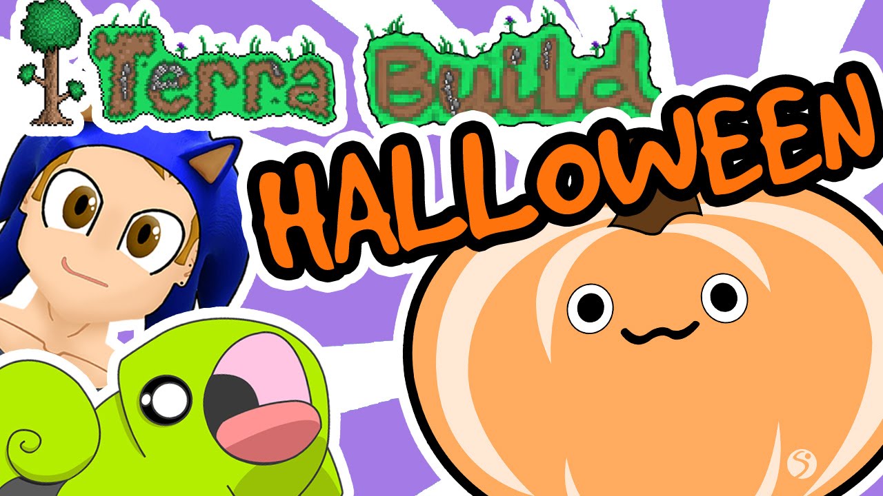 Pumpkin Halloween Speed Build! (Terra Build, Building Ideas) - Terraria ...