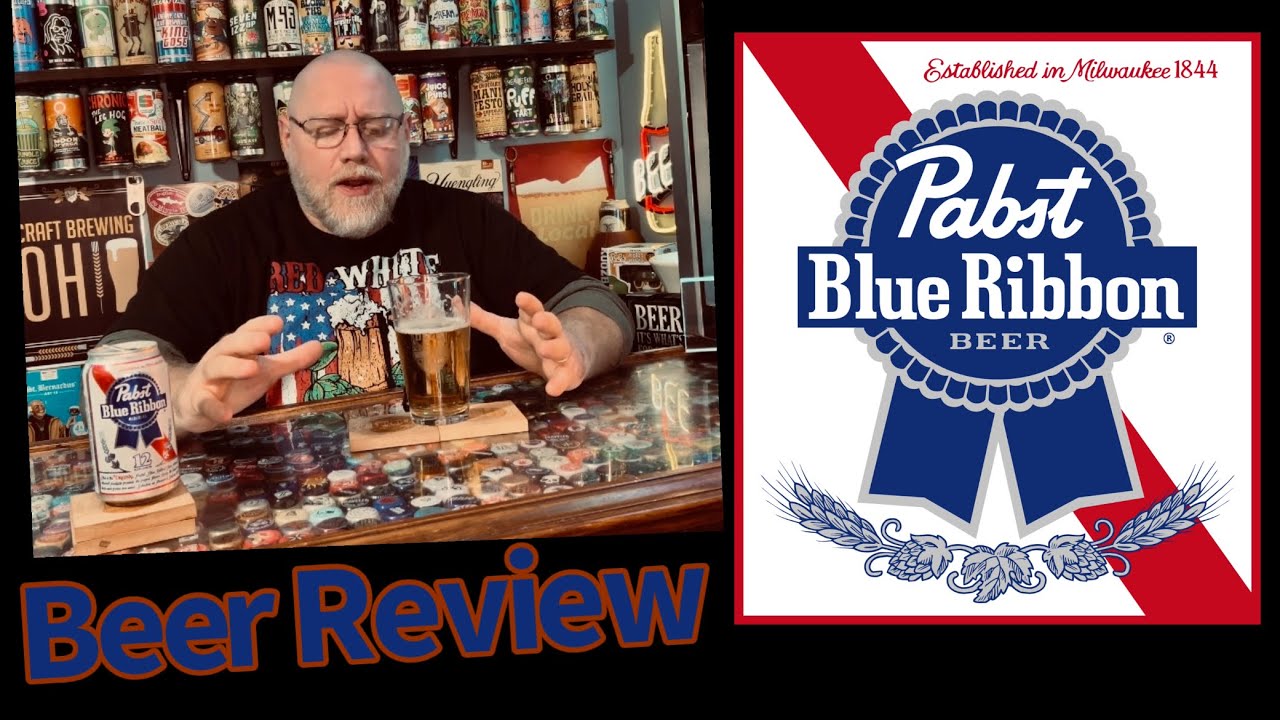 Pabst Blue Ribbon “PBR” American Lager / Review #1088 - YouTube