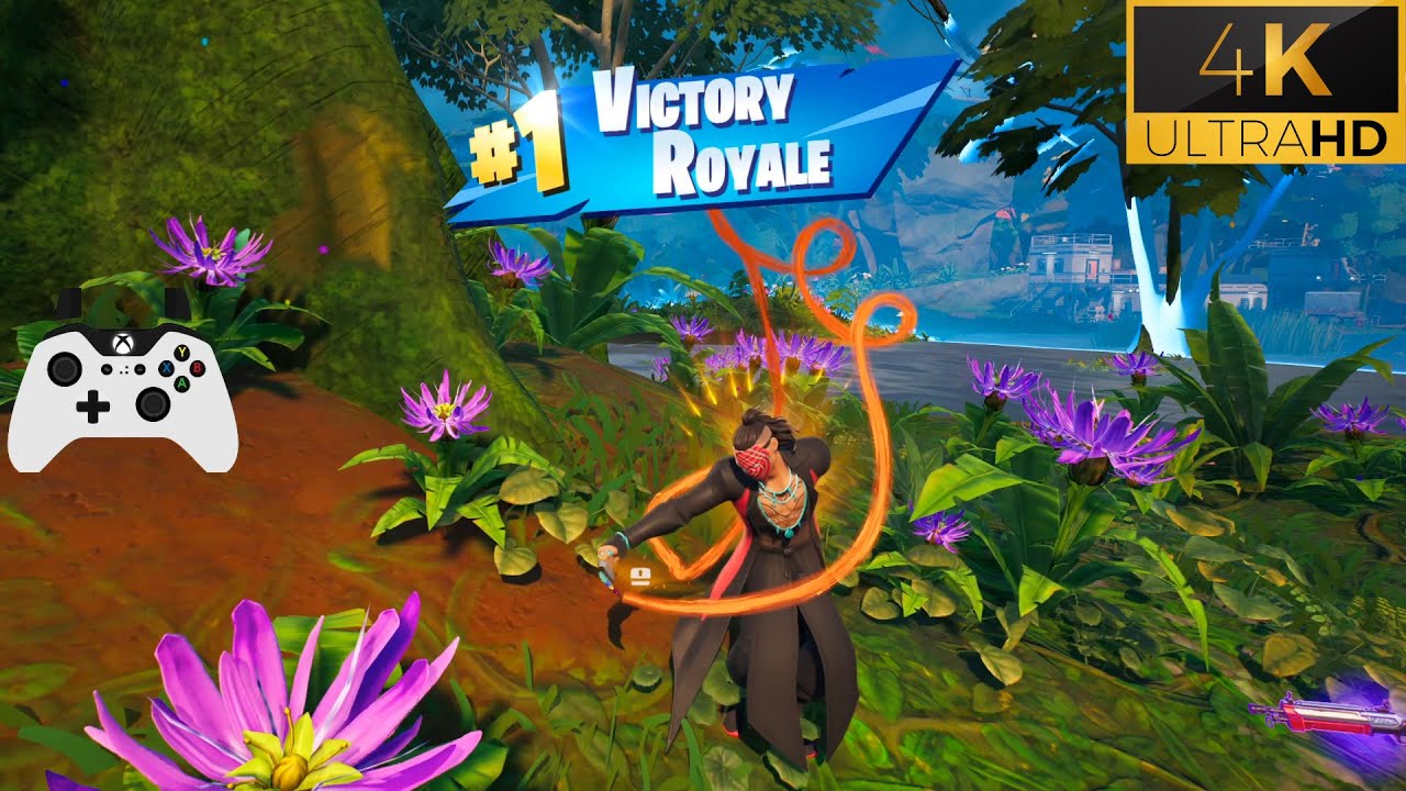 My Game on a Controller Xbox in Fortnite (Chapter 4 Season 4) High Kill Solo Win Gameplay 🏆 ...