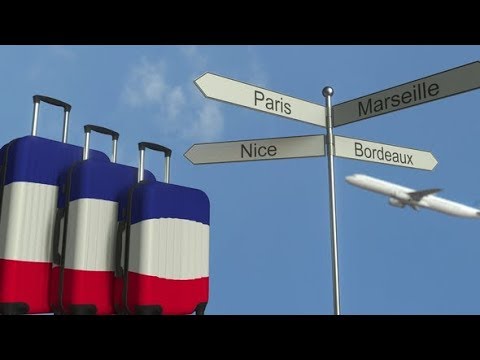 Travel Baggage Featuring Flag of France | Motion Graphics - Videohive template
