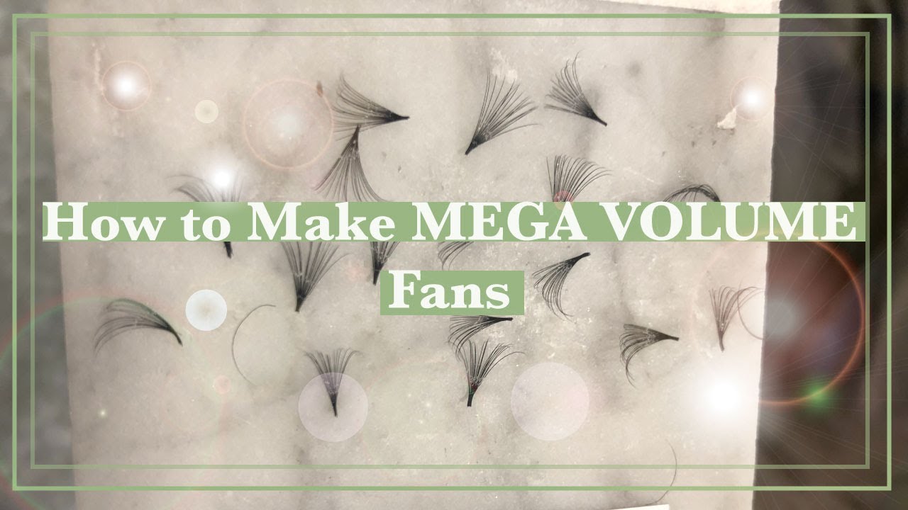 HOW TO MAKE & CRYSTALLIZE MEGA VOLUME FANS (tips tricks, tools and more ...