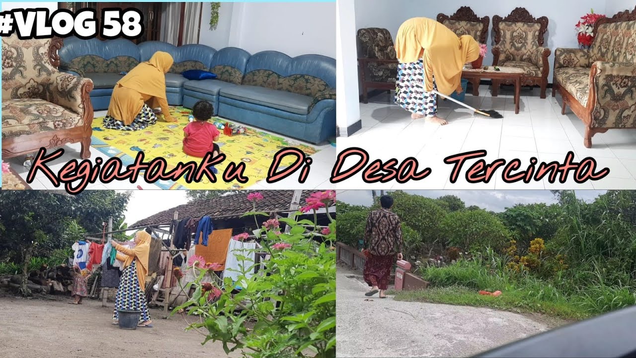 #dailyvlog -- Intip Kegiatanku, IRT 2 Anak Di Desa Tercinta - YouTube