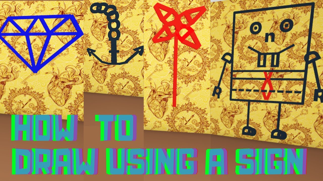 how to draw with a sign // ideas - YouTube