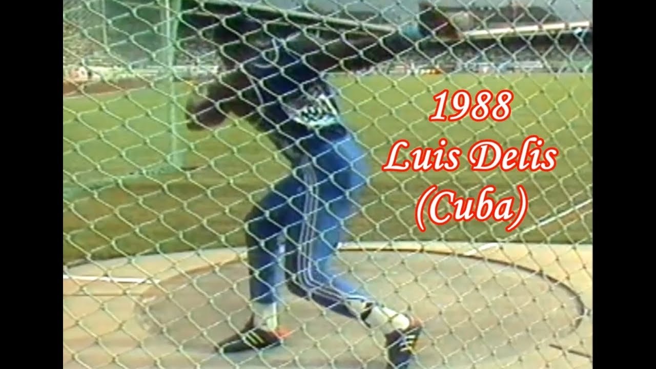 1988 Luis Delis (Cuba) DISCUS 65 meters Weltklasse Zürich. - YouTube