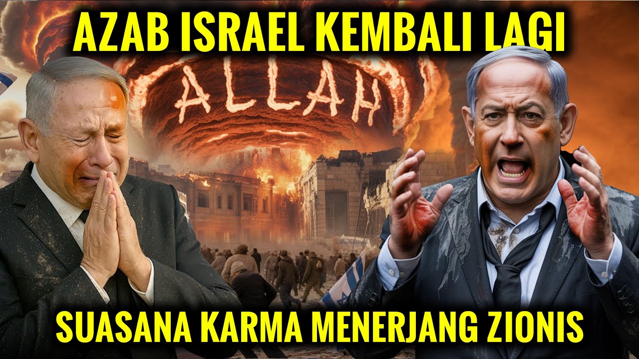 AZAB ISRAEL TERBAKAR API NERAKA! API SEMAKIN MENYALA, KONDISI KEBAKARAN ...