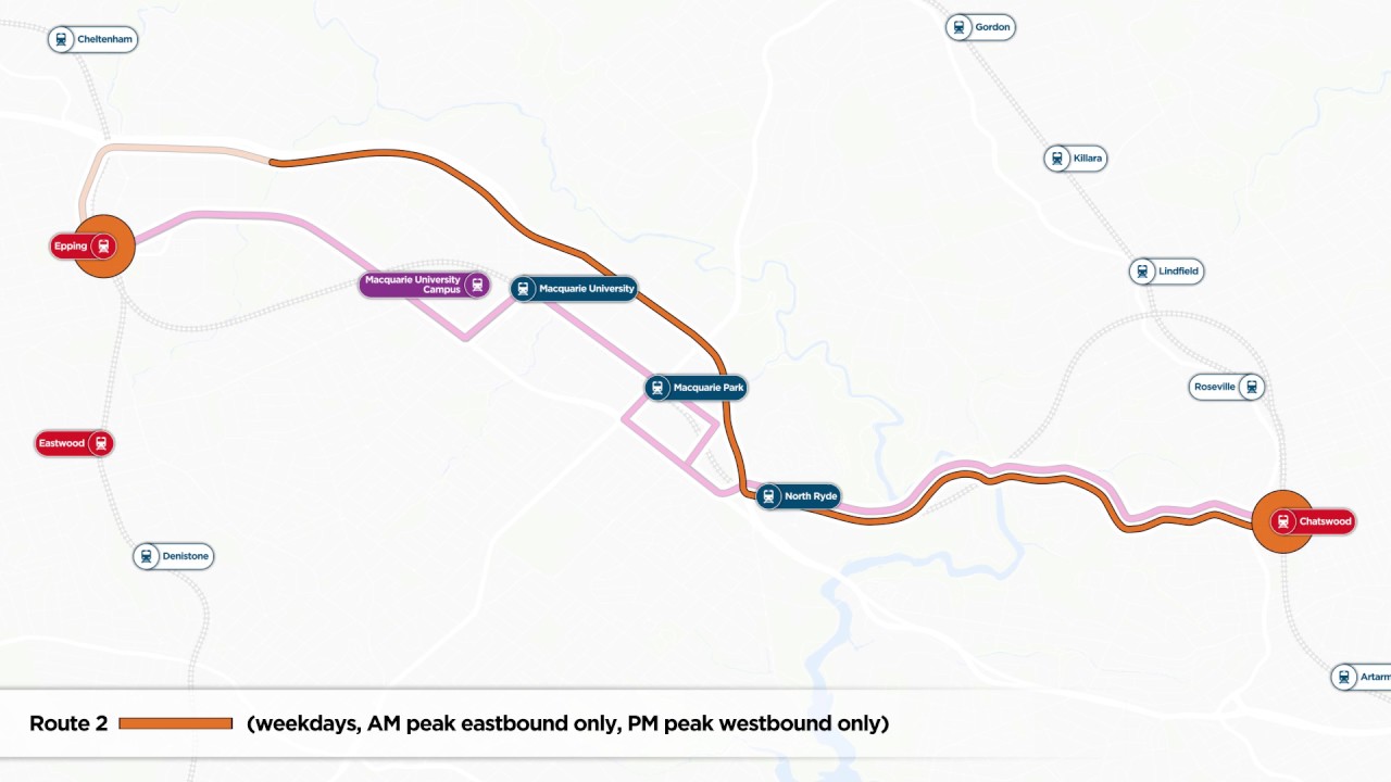 Temporary transport plan: Epping to Chatswood - YouTube
