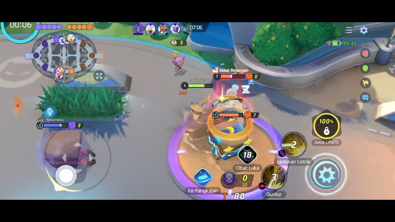 main pokemon unite pake skin Pikachu lagi - YouTube
