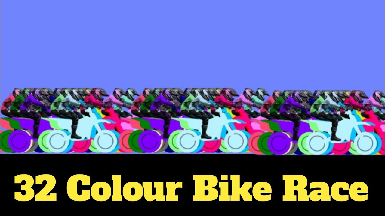 32 Colours Motorbike & 31 Elimination Dirt Bike Race Tournament in ...