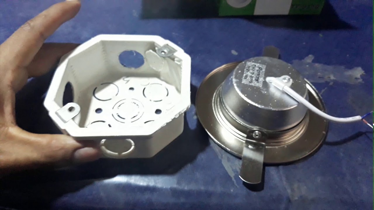 Unboxing luz led empotrable 7 watts para caja octogonal - YouTube