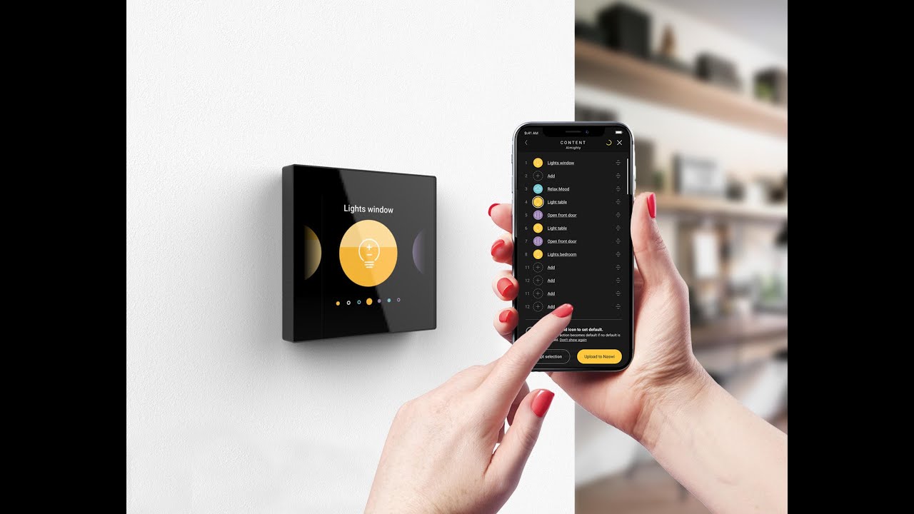 Niko Home Control Digital Black Installation and Setup - YouTube