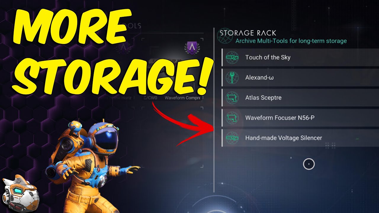 How To Unlock Extra Storage For Ships and Multitools! No Man's Sky ...