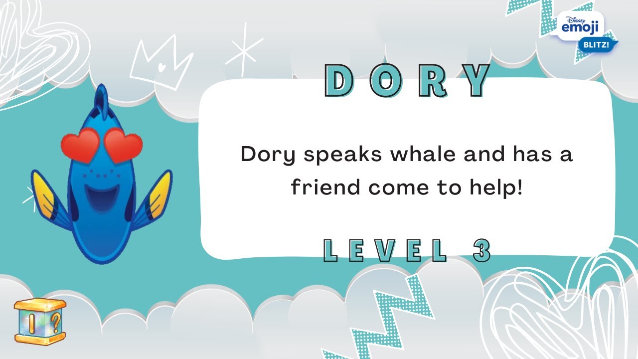 Disney Emoji Blitz - Dory (Level 3) - Finding Nemo - Gold Emoji - YouTube