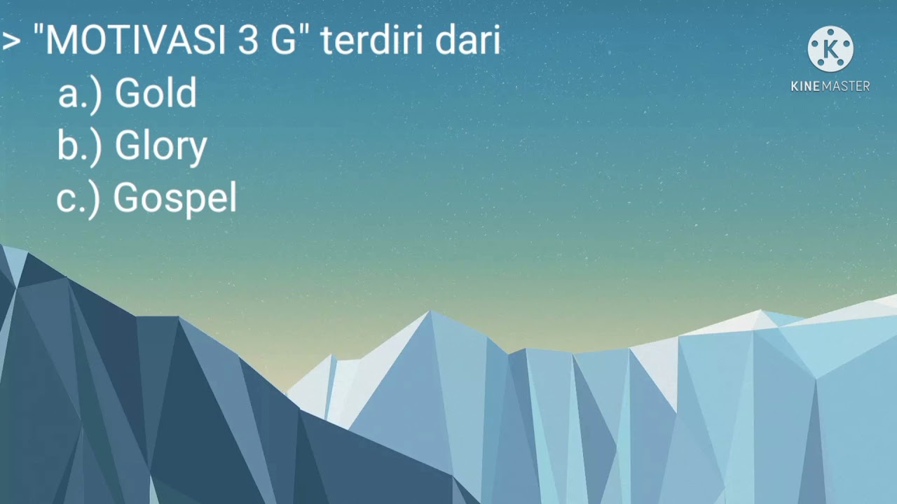 "MOTIVASI 3G" (Gold, Glory, Gospel) - YouTube