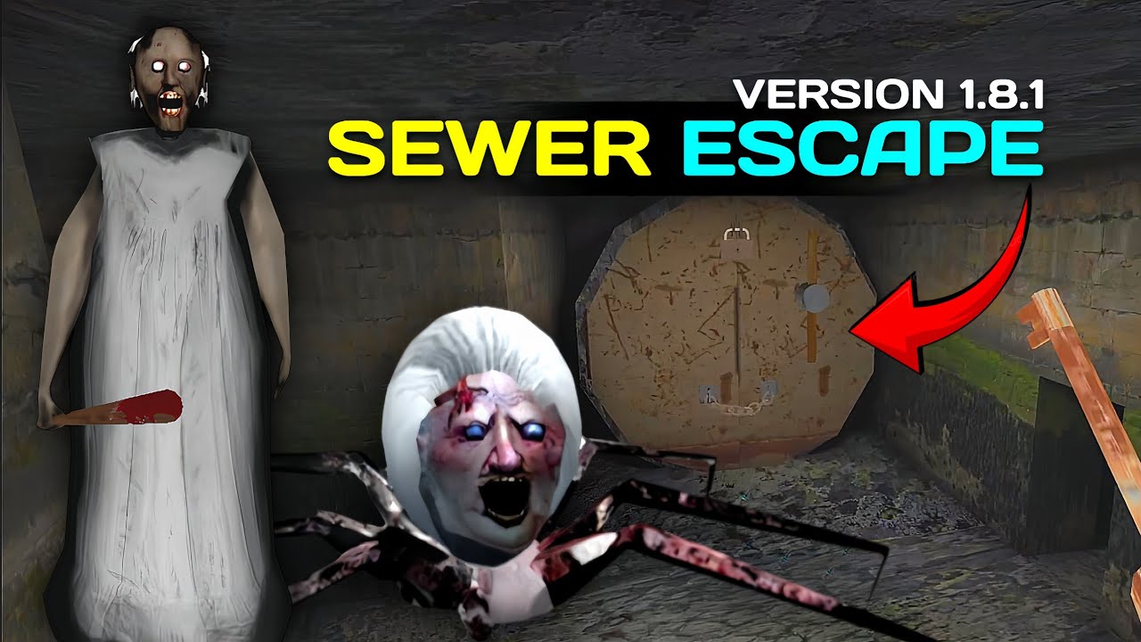 GRANNY SEWER ESCAPE FULL GAMEPLAY #1 🥶 | @TechnoGamerzOfficial ...