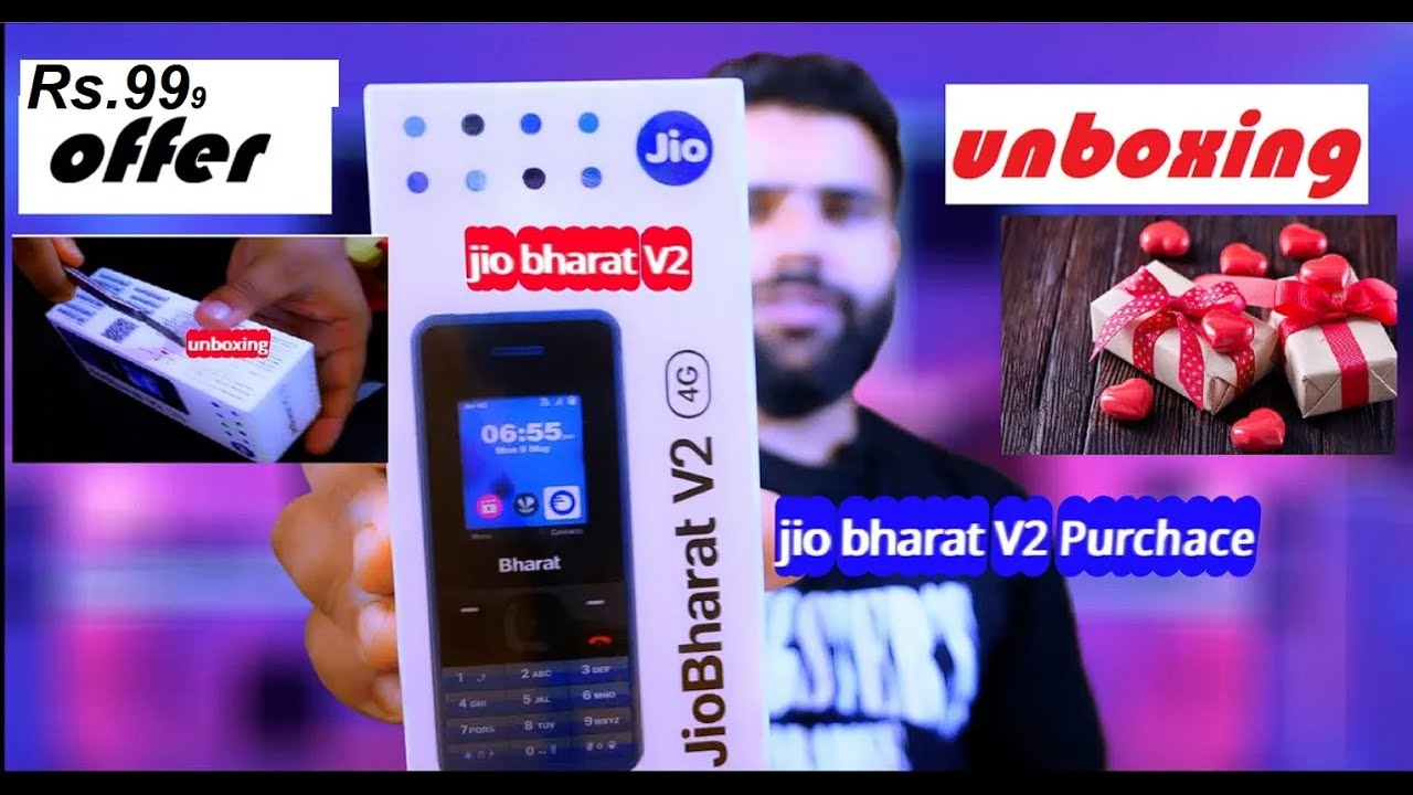 jio bhartv2 unboxing | new jio phone unboxing |unboxing v2 | bhart v2 ...