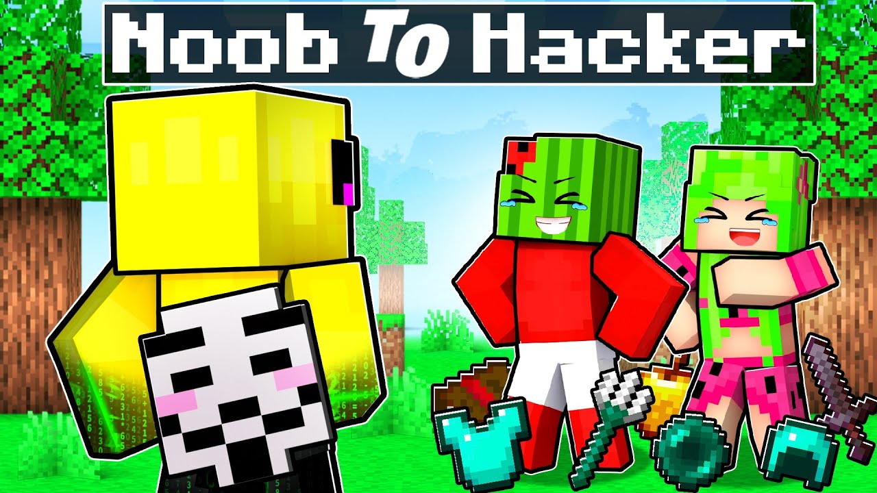 I Pretended to be a NOOB in Minecraft, Then revealed my HACKS! - YouTube