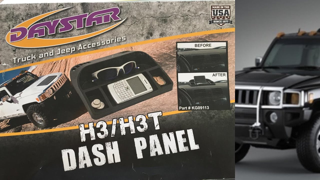 How to install a Daystar Upper Dash Panel Hummer H3 - YouTube
