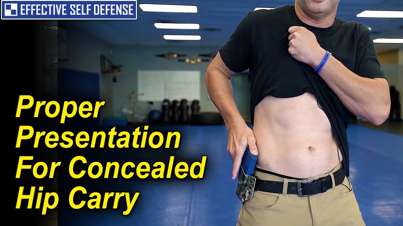 Proper Presentation For Concealed Hip Carry - YouTube