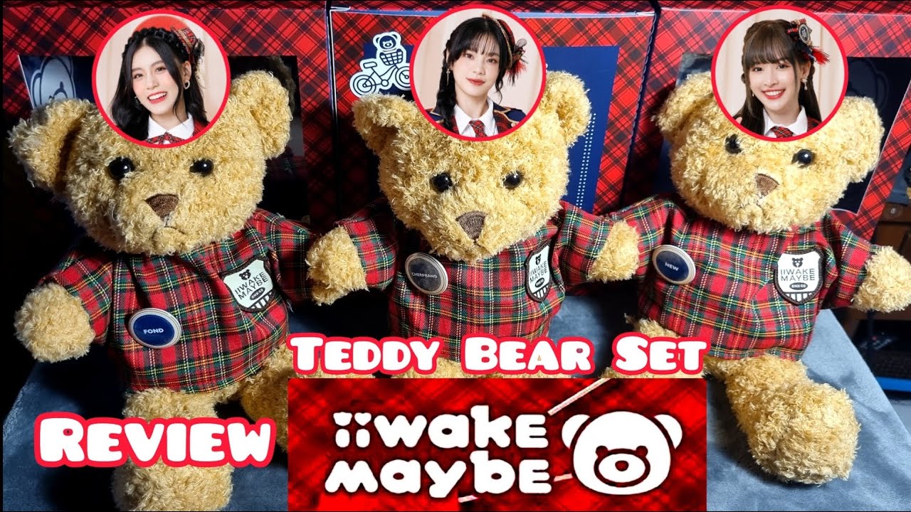 Review BNK48 13th Single Iiwake Maybe Teddy Bear Set ตุ๊กตาหมี เสียงเม็มเบอร์สุดน่ารัก - YouTube