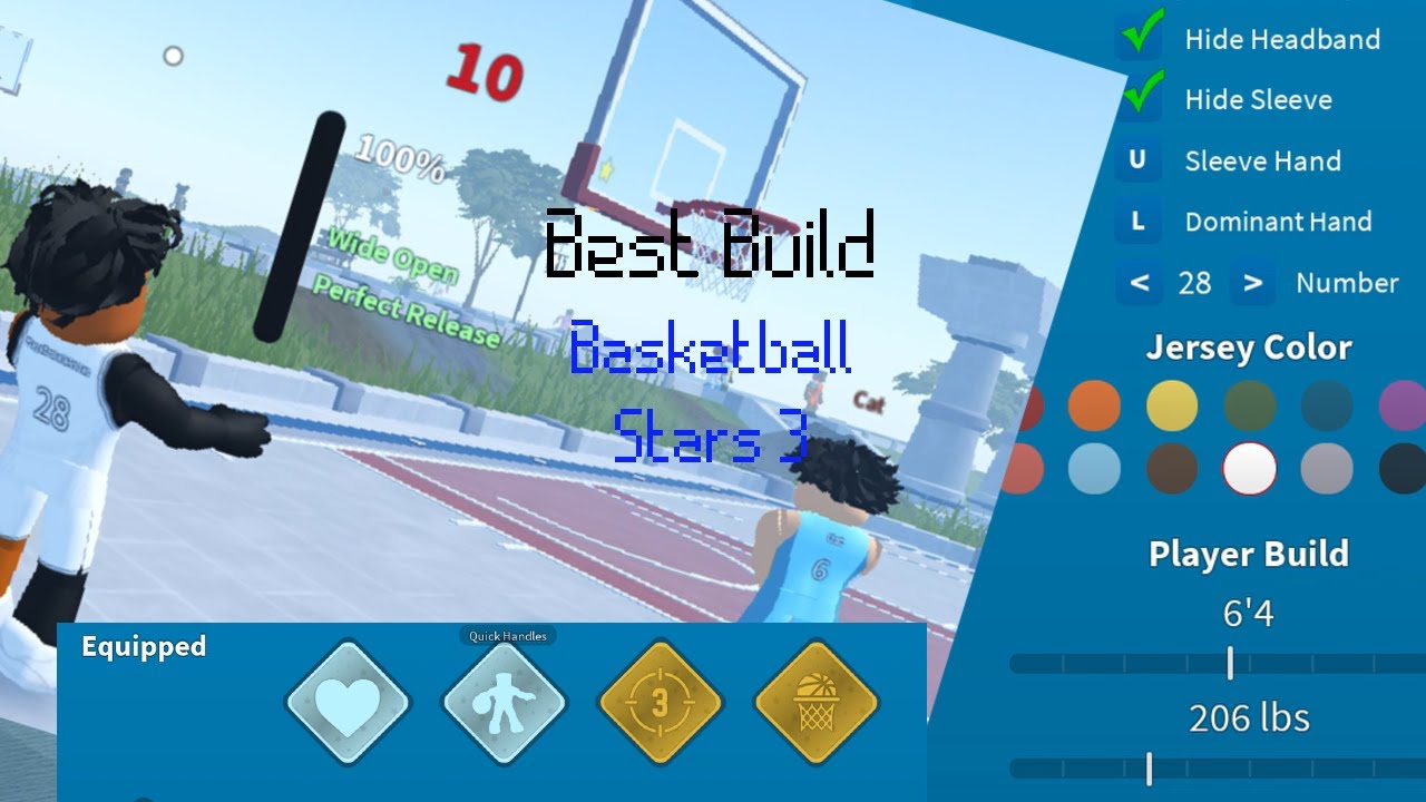 The best basketball stars 3 build (all around) - YouTube