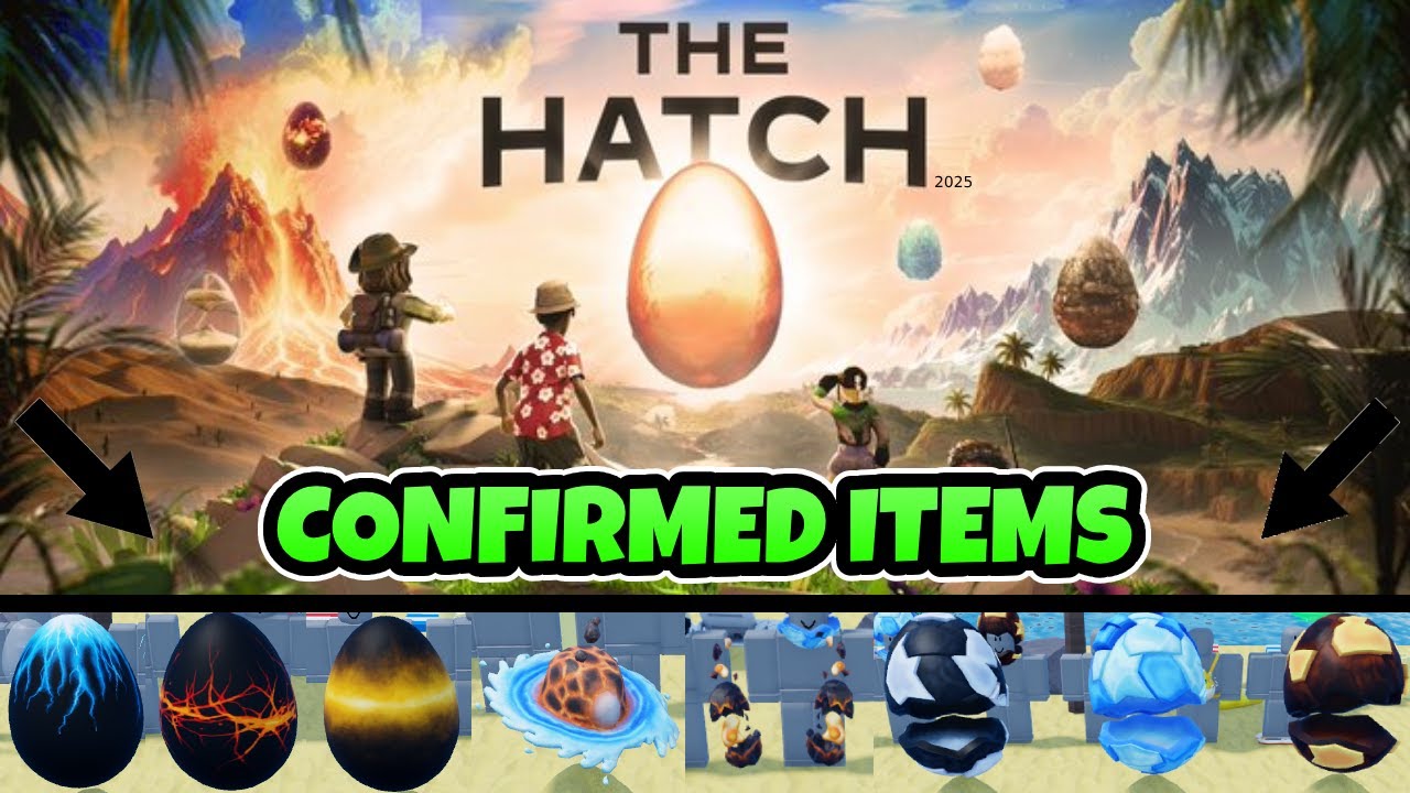 All Confirmed Accessories for The Hatch Event ROBLOX - YouTube