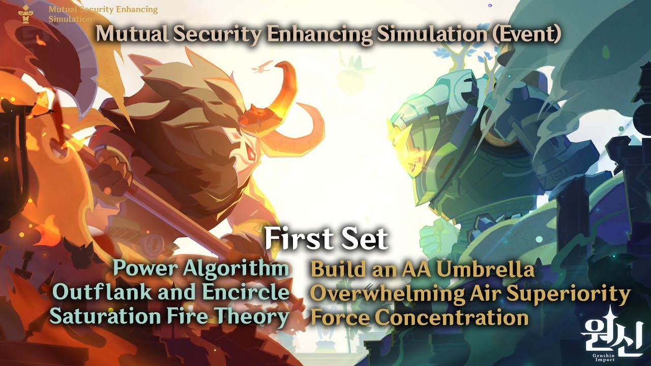 Genshin Impact - Mutual Security Enhancing Simulation (Event) - Set 1 ...