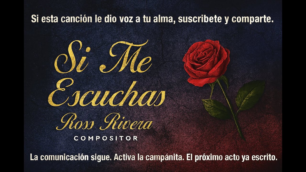 SI ME ESCUCHAS – Ross Rivera (Compositor) - YouTube