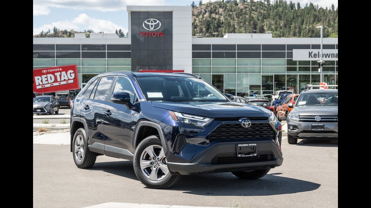 Blue 2023 Toyota Rav4 XLE Walkaround - Kelowna Toyota - YouTube
