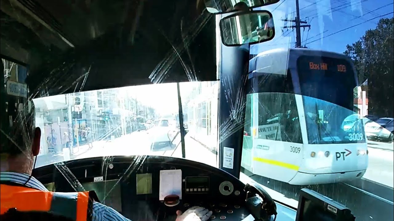 Tram along Victoria Street - December 2019 - YouTube