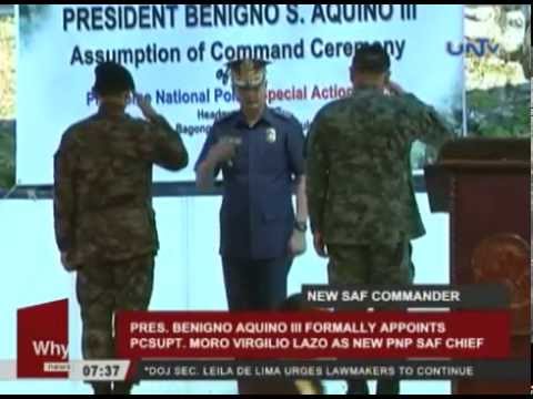 Pres. Aquino appoints PCSupt. Moro Virgilio lazo as new PNP-SAF chief ...