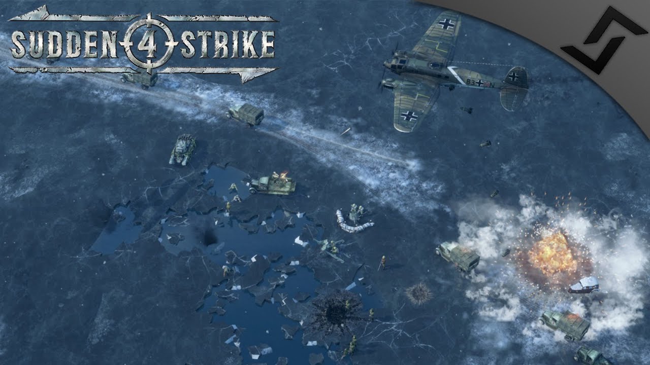 WW2 Ice Road Truck Convoy Defense - Sudden Strike 4 - USSR Campaign #1 ...