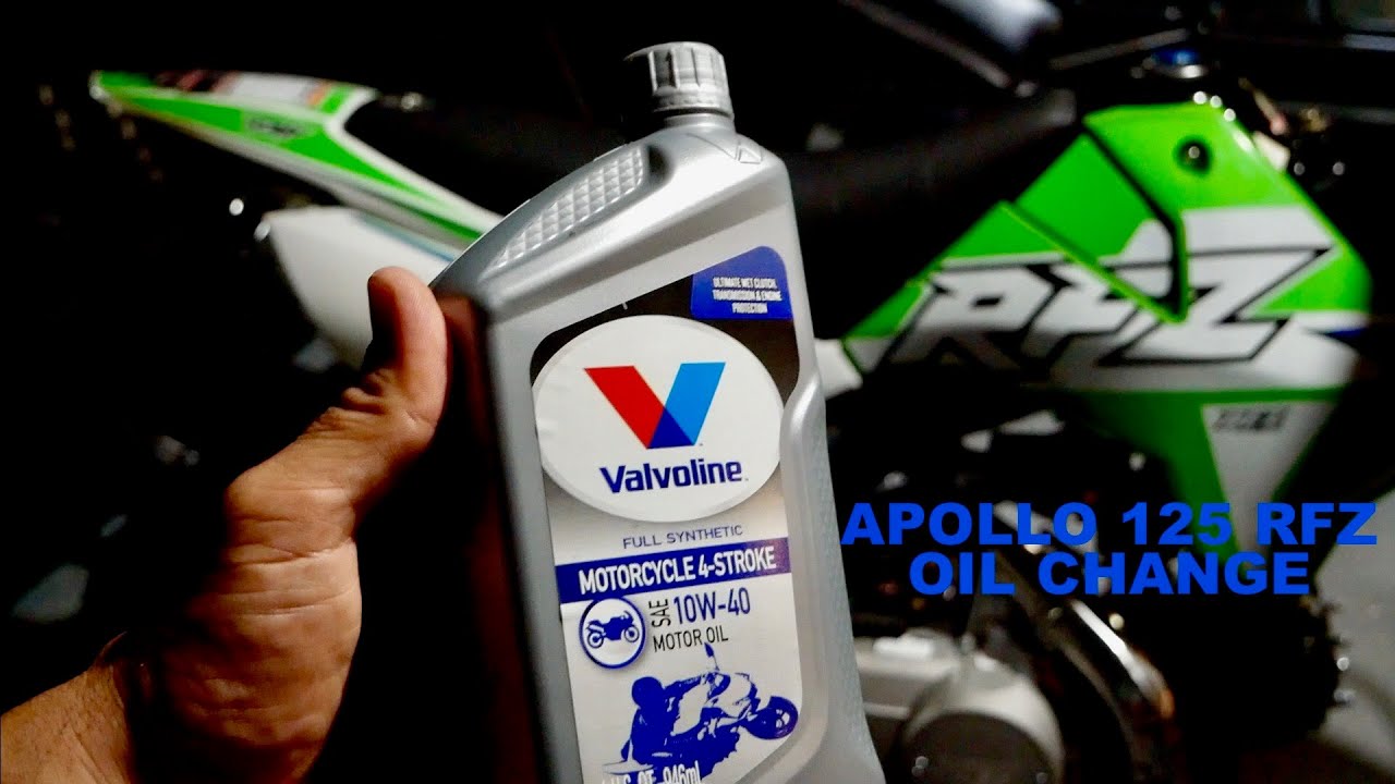 APOLLO 125 RFZ HOW TO CHANGE OIL FIRST OIL CHANGE TEST DRIVE - YouTube