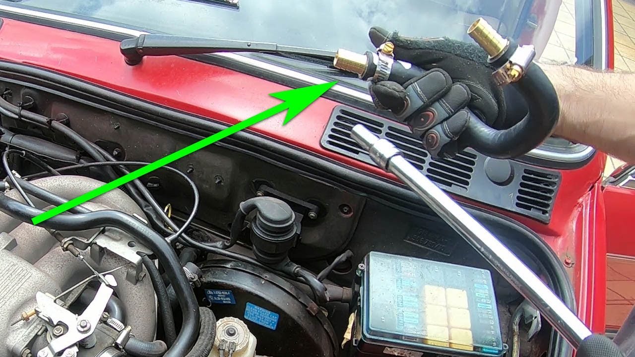 BMW e30 Baur Part 3 cooling system hack and flush - YouTube