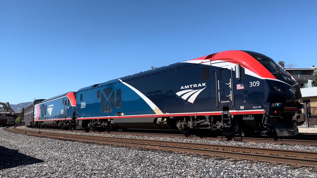 ALC-42 Duos on Amtrak Coast Starlight! Phase VI & Vll - YouTube