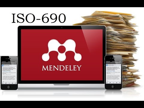 Mendeley tutorial Como citar con iso 690 y utilizar el plug-in de word ...