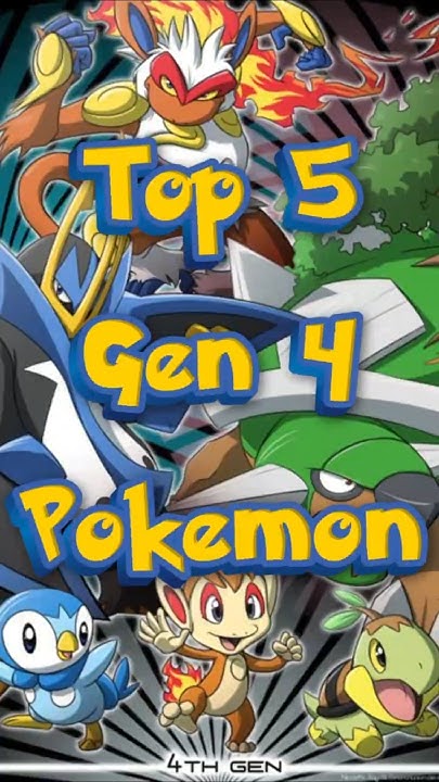 "Ranking the Top 5 Gen 4 Pokémon #Pokemon #Gen4 #Sinnoh #top5 #shorts # ...