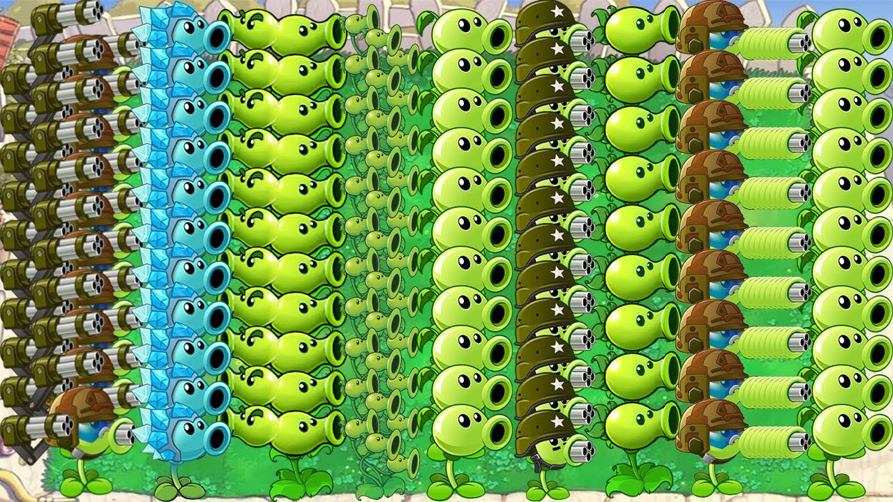 All Pea in mode Survival (Hard) - The main character is Split Pea ...