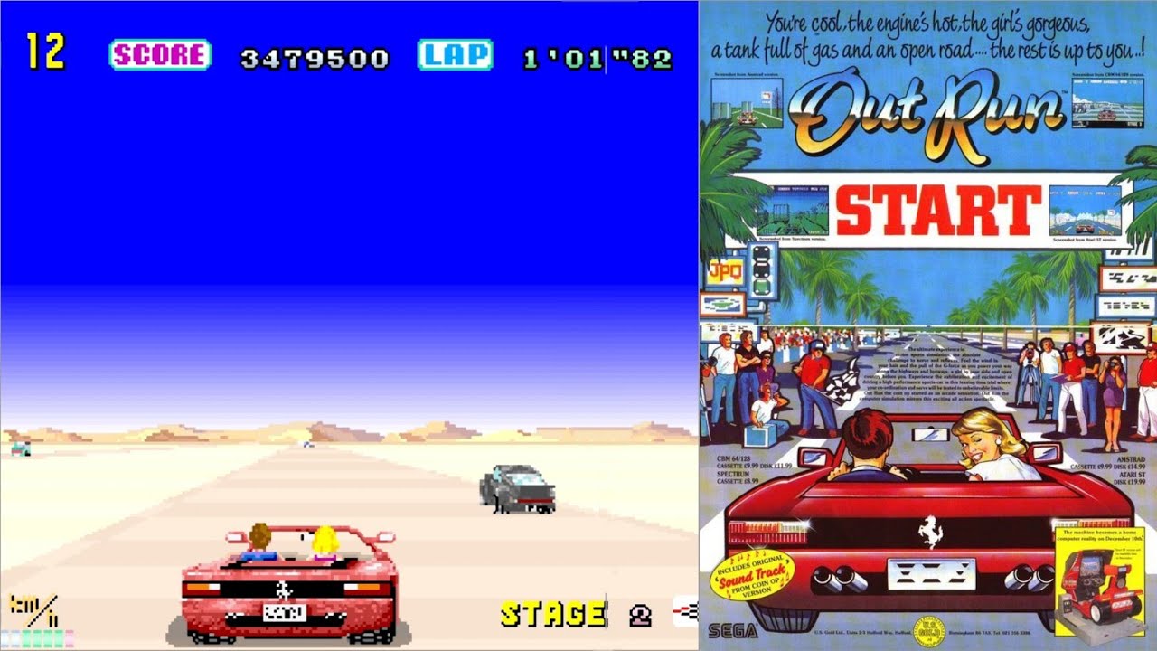 OutRun | Arcade | Gameplay - YouTube