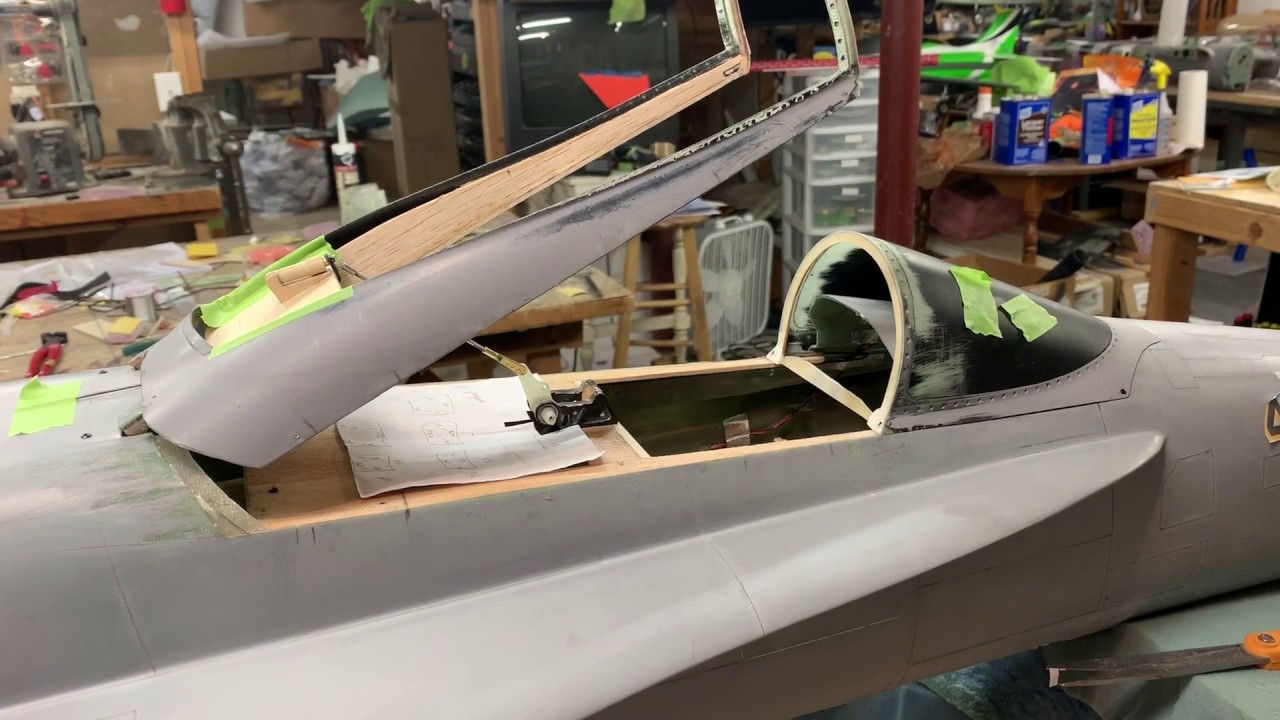 F-18 canopy initial setup - YouTube