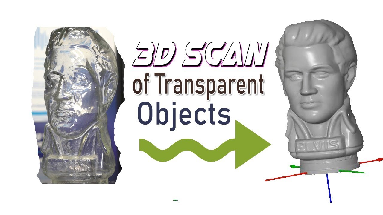 3D Scan of Transparent Objects - AESUB 3D Scanningspray - YouTube