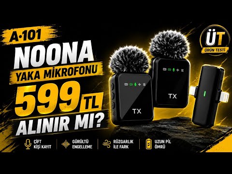 A101 Noona Kablosuz İkili Yaka Mikrofonu Gerçek Kullanım Testi | Alınır mı?
