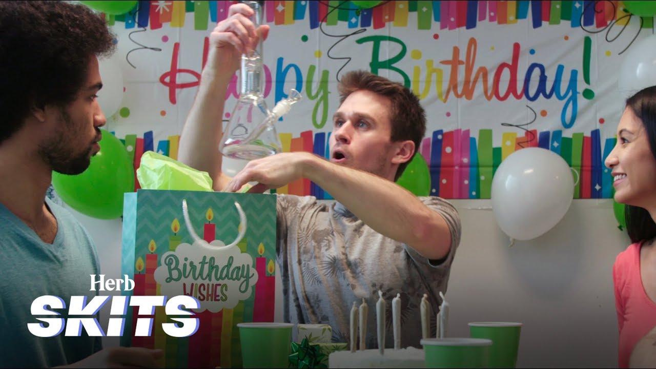 The Weed-Themed Birthday Party | Cannabis Longley | Herb - YouTube