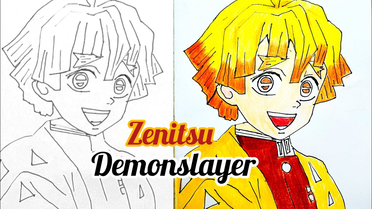 HOW TO DRAW ZENITSU - YouTube