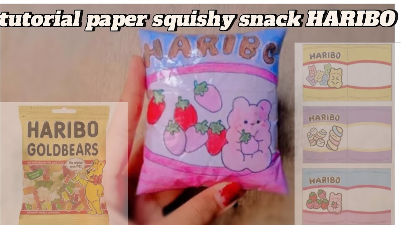 TUTORIAL PAPER SQUISHY *HARIBO* || 1 - YouTube
